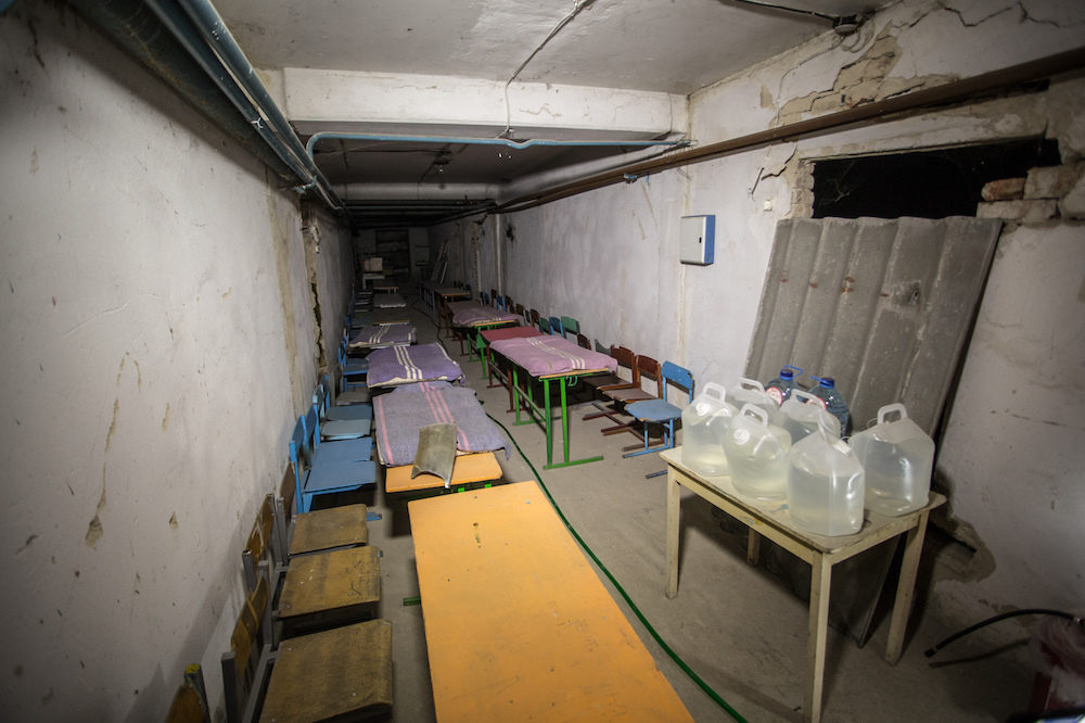 War drills and bomb shelters are part of life in Ukrainian schools ...